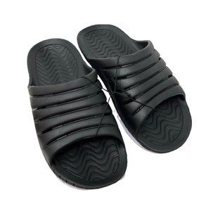 Avia | Shoes | Avia Sandals Womens Black Recovery Slides Hightail ...
